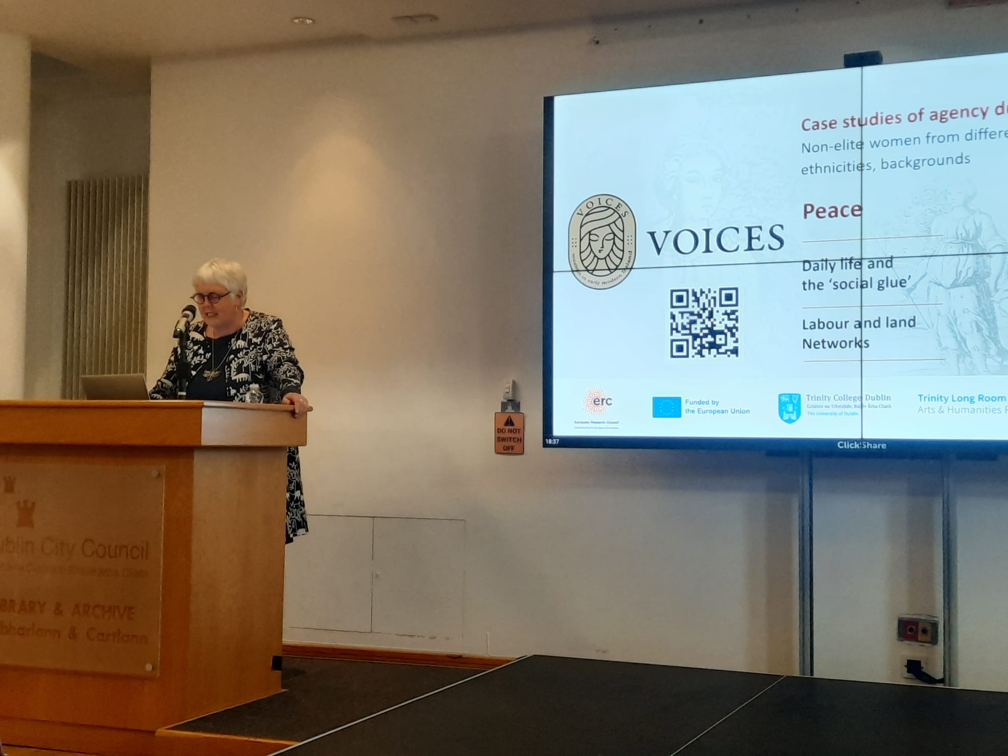 27th Annual Sir John T. Gilbert Commemorative Lecture - VOICES